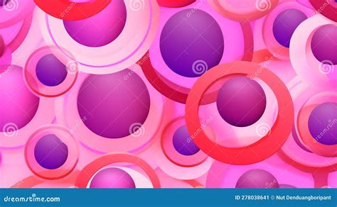 Generative AI Pretty In Pink Abstract Pattern For Fashion And Beauty Stock Illustration