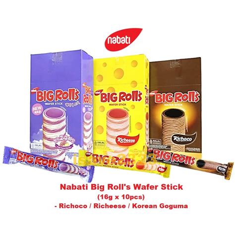 Nabati Big Rolls Wafer Stick 160gm 16gm X 10 Shopee Malaysia
