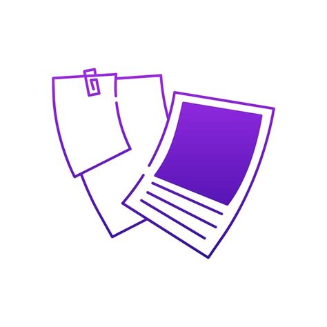 Icono De La Hoja De Papel Vector Premium
