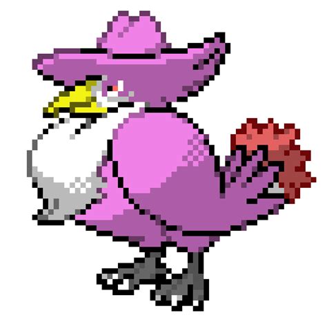 Shiny Honchkrow Pixel Art Maker