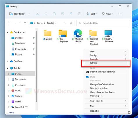 how to refresh file explorer in windows 11