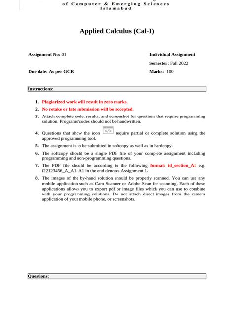 Cal Assignment 01 Pdf Function Mathematics Analysis