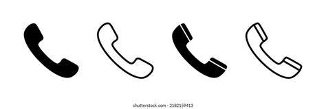 Call Icon Vector Telephone Sign Symbol Stock Vector Royalty Free