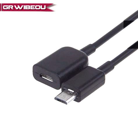 5pin Micro Usb 20 Male To Female Digital Extension Charging Data Cable