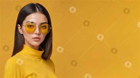 Стильный портрет молодой женщины в солнцезащитных очках Ozero