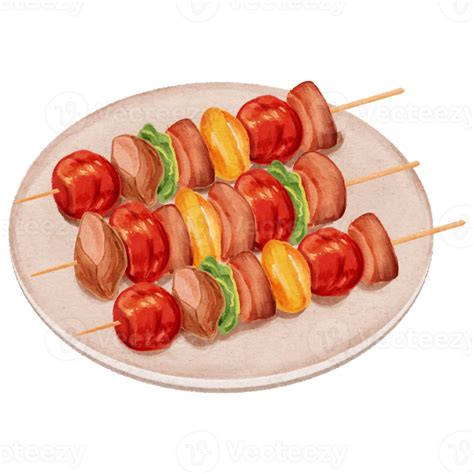 Illustration Of Yakitori Japanese Food 53340584 Png