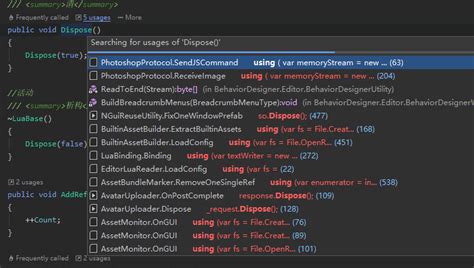find usage of one implementation rider support jetbrains