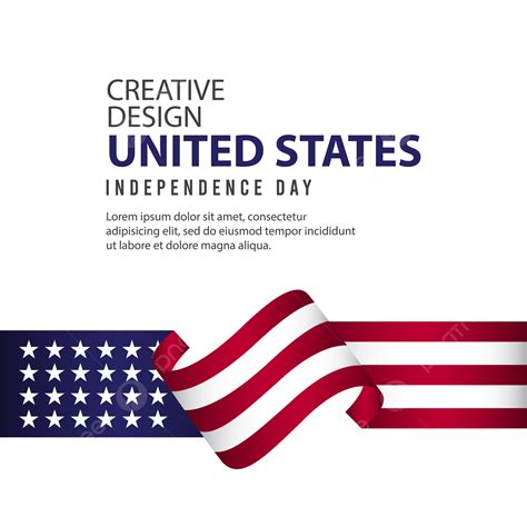 United States Independent Day Poster Creative Design Illustration