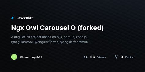 Ngx Owl Carousel O Forked Stackblitz