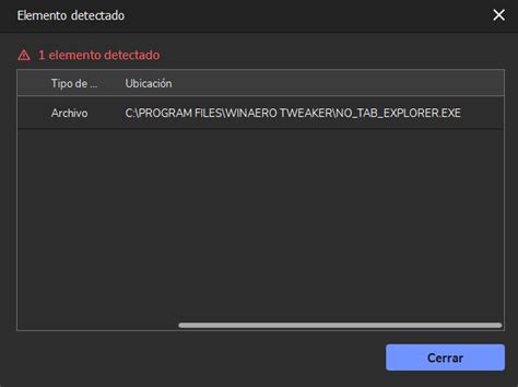 winaero tweaker no tab explorer exe false positive file detections