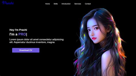 Create A Personal Portfolio Website Using Html And Css Step By Step Tutorial Youtube