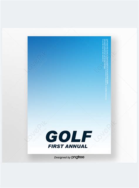 푸른 하늘 배경으로 골프 포스터 이미지 사진 464139612 무료 다운로드