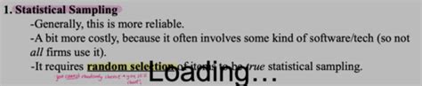 Audit Ch 8 Audit Sampling Test Of Controls Flashcards Quizlet