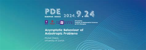 Asymptotic Behaviour Of Anisotropic Problems Research Nyu Shanghai