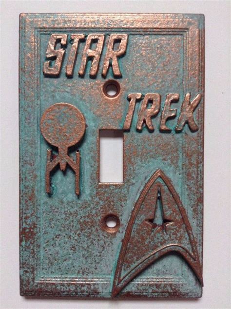Star Trek Stone Or Copper Patina Light Switch Cover Custom Light