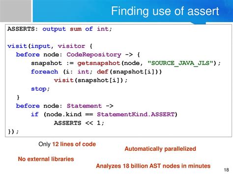 Program Analysis On Thousands Of Projects Ppt Download