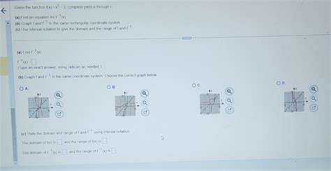 Given The Function F X X3 3 ﻿complete Parts A