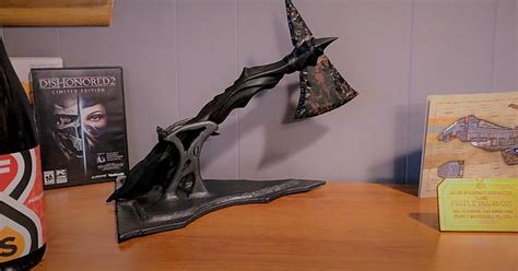 Inquisitors Obsidian Ax Custom Carved Gaboon Ebony Handled Mistborn