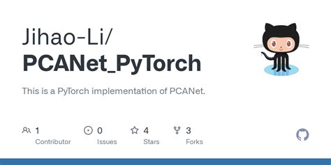 GitHub Jihao Li PCANet PyTorch This Is A PyTorch Implementation Of