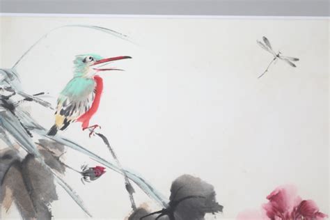 王雪涛《蜻蜓翠鸟》作品北京洪地画廊 北京画廊