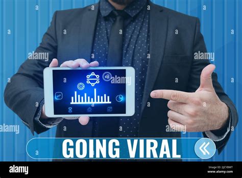 Text Showing Inspiration Going Viral Business Approach Image Video Or