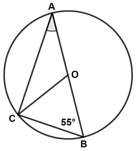 In The Given Figure O Is Center Of The Circle And Angle Oba Knowledgeboat