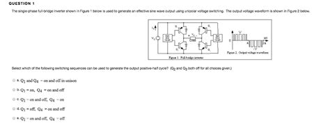 Solved The Single Phase Full Bridge Inverter Shown In Figure