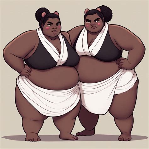 3 Fat Black Female Sumo Wrestling Couple By Pj2924 On Deviantart