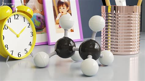 Ethane Molecule Structure Model Turbosquid 2390541