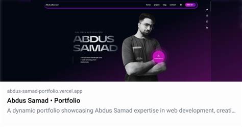 abdus samad on linkedin webdevelopment portfolio nextjs sanityio