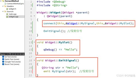 Qt开发③qt的信号和槽概念使用自定义信号和槽连接方式qt 信号和槽 Csdn博客
