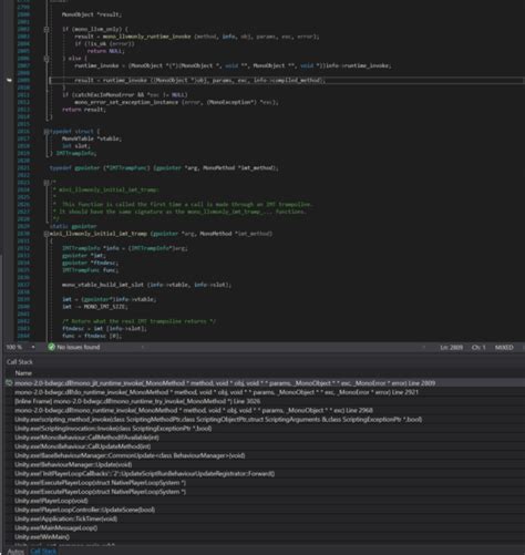 How To Debug Unity With A Native Debugger Using Mixed C And C Stack Sebas Lab