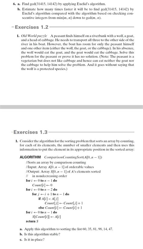 Solved 6 A Find Ged 31415 14142 By Applying Euclid S Chegg
