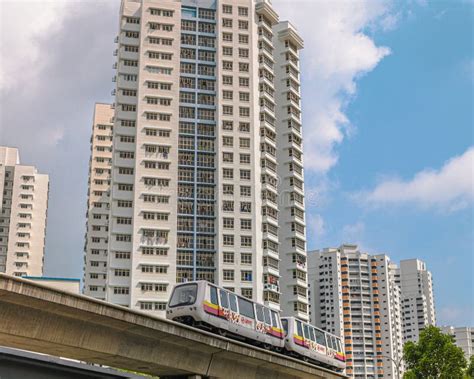 Lrt Neighbourhood Commuter Transport Along Jelebu Road In Bukit Panjang