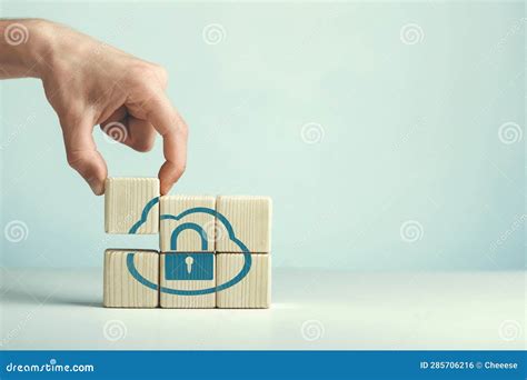 Assembled Wooden Cubes On The Topic Of Cyber Security Leadership In