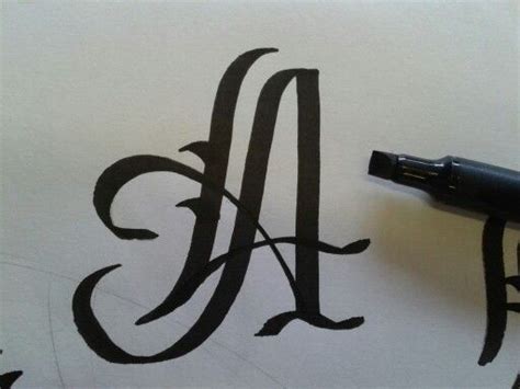 La Script Lettering Handwriting Calligraphy