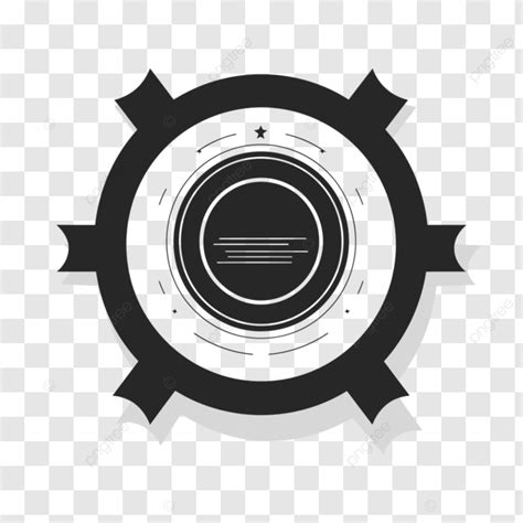 Black And White Gear Icon Icon On White Background Vector Illustration