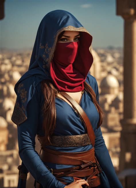 Lexica Beautiful Assassin Woman Head Covering