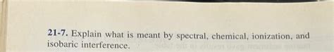 Solved 21 7 Explain What Is Meant By Spectral Chemical
