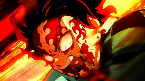 Online Crop Hd Wallpaper Kamado Tanjiro Kimetsu No Yaiba Fire