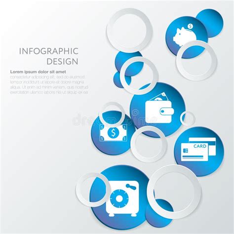 Banking Infographic Template Stock Vector Illustration Of