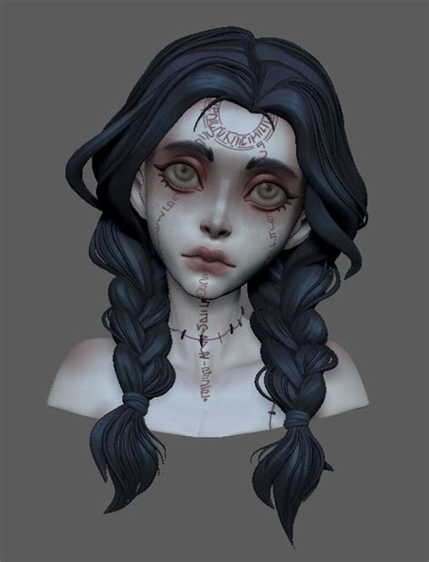 Artstation Ghost Girl Digital Art Software Eyes Artwork Character Art
