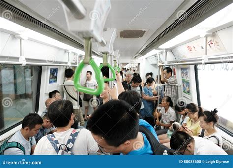 Metro Chino Apretado Foto De Archivo Imagen De Congestionado 88083608