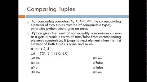 Jscs11tuple Manipulation Wk 25 D 1 Youtube