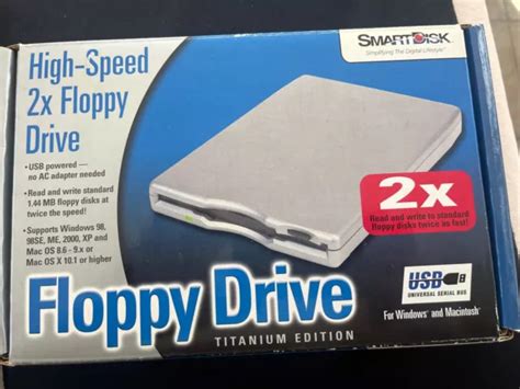 Verbatim Smartdisk Titanium 2x Usb 2 0 External Floppy Disk Drive Fdusb