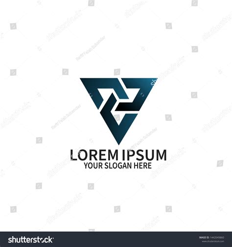 Modern Logo Symbol Pv Geometric Royalty Free Stock Vector 1442049860