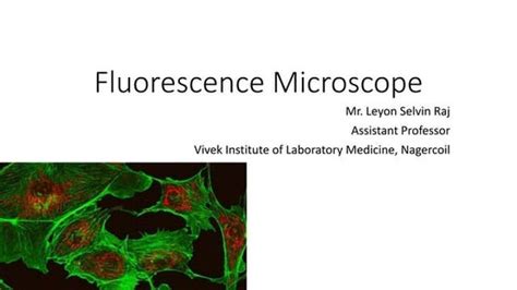 Fluorescence Microscopy Ppt
