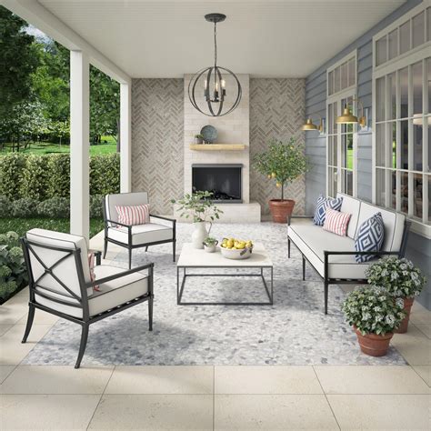 Fossil Beige Brushed Limestone Floor And Decor