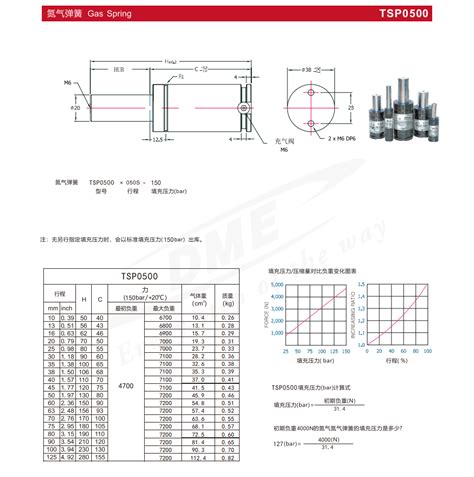 氮气弹簧 TSP系列 亚标 DME模具中国