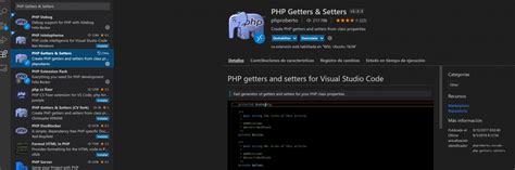 Generar getters y setters en PHP de forma automática con VSC